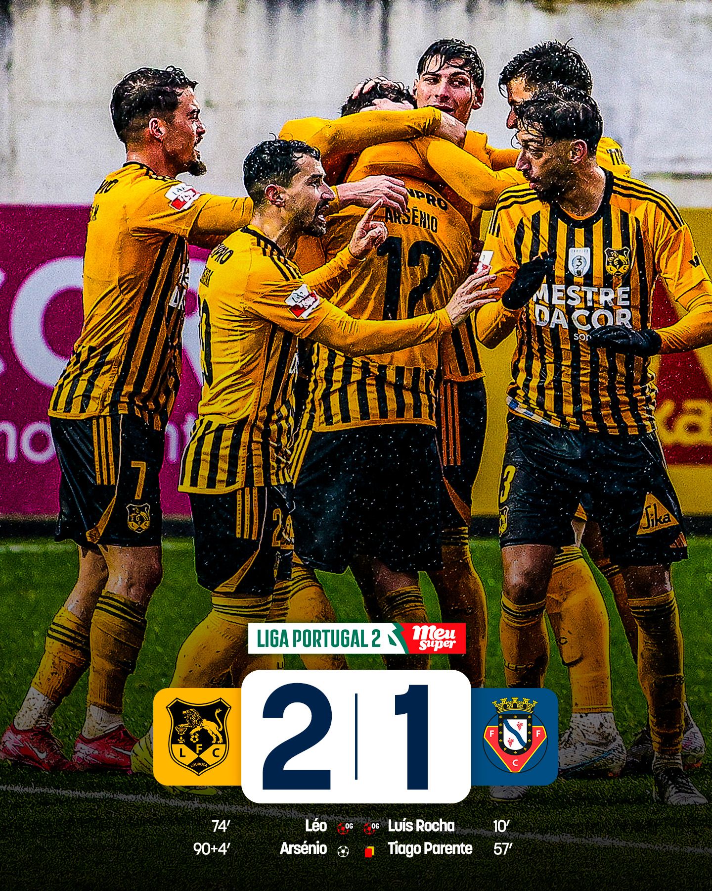 Liga Portugal - L. Lourosa FC vence com reviravolta ao cair do pano