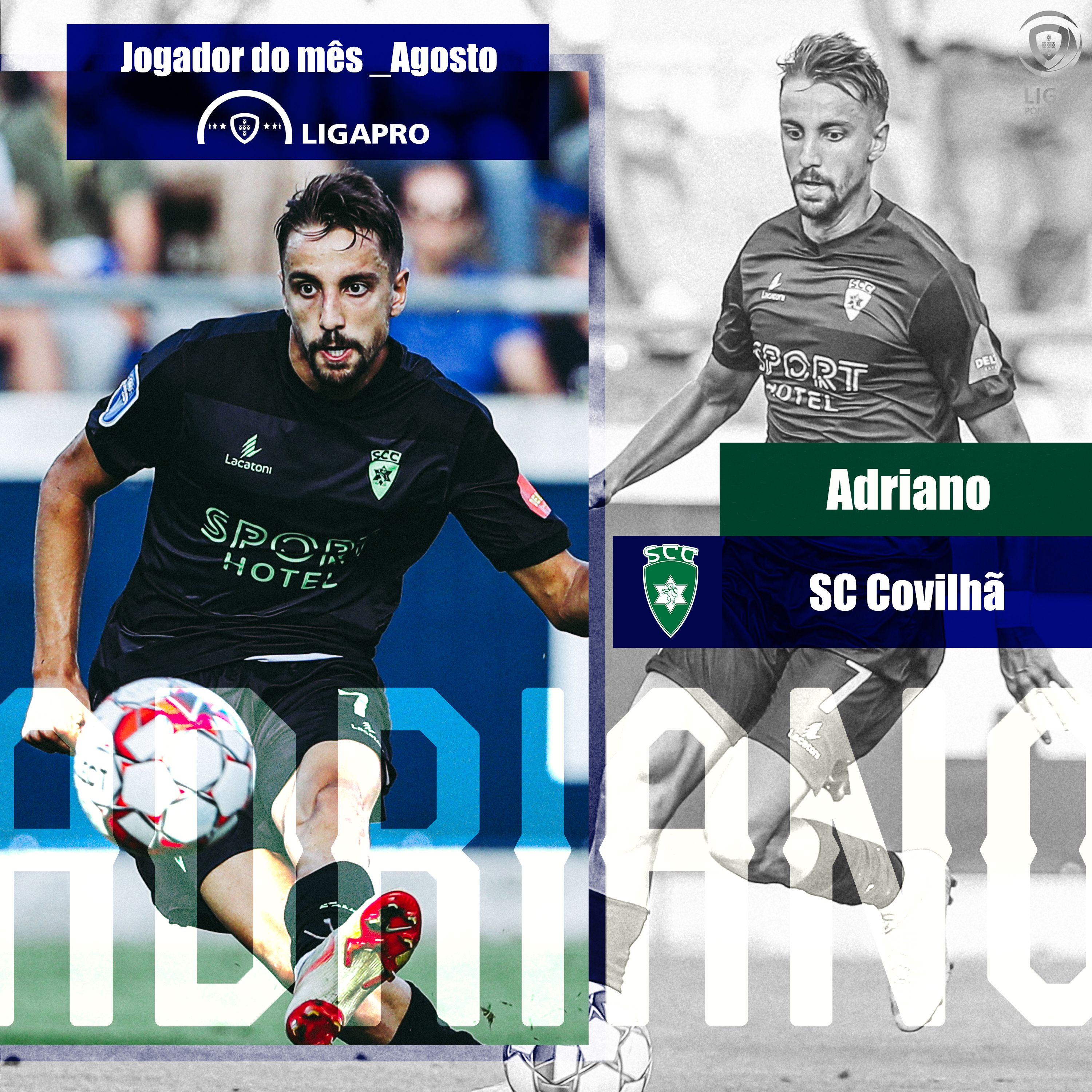 Liga Portugal - Adriano eleito o Jogador do Mês da LigaPro